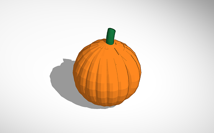 3D design Pumpkin - Tinkercad