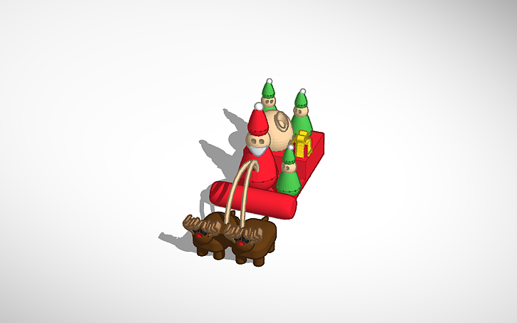 3D design santa claus - Tinkercad