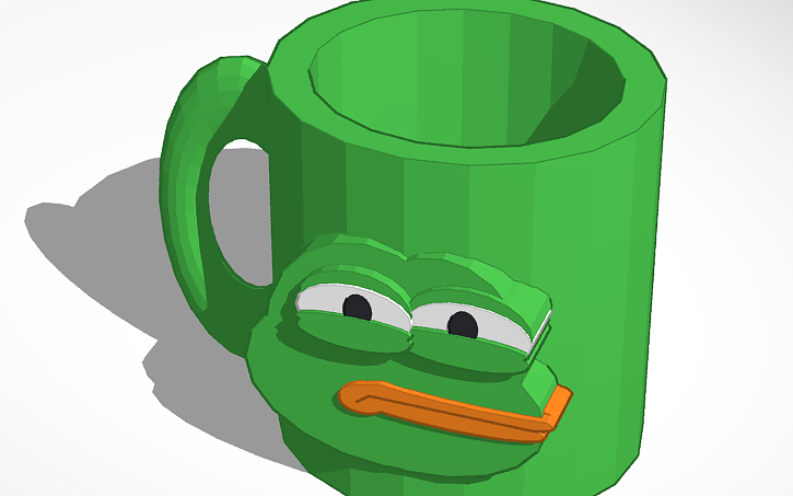 3D design pepe the meme - Tinkercad