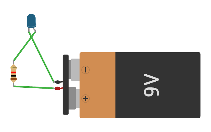 Circuit design first circuit - Tinkercad