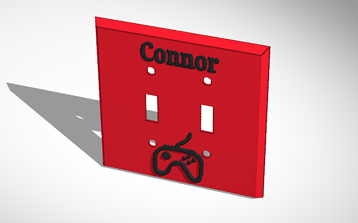 3D design Light switch cover - Tinkercad