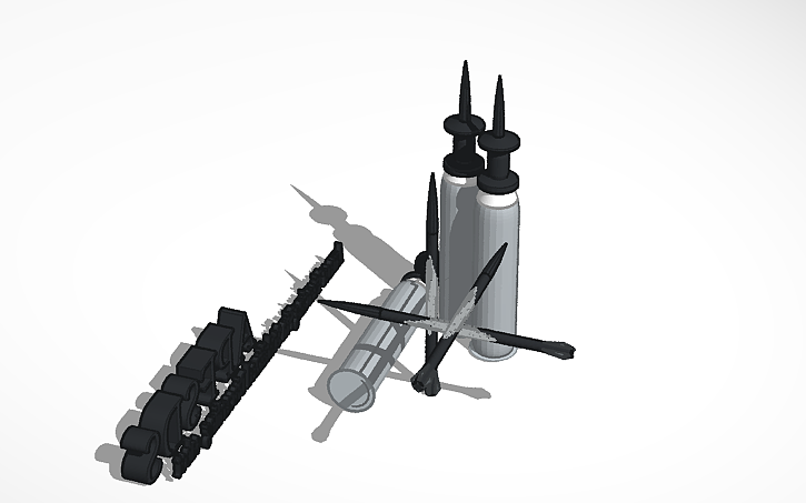 3D design APFSDS - Tinkercad