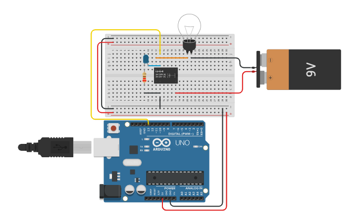 Circuit design Ejercicio 3 Arduino-Relevador (19-08-24) - Tinkercad