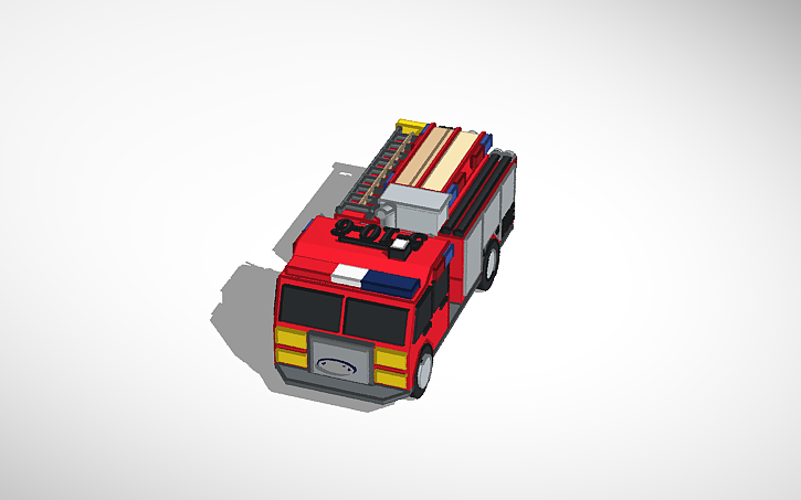 3D design FIRE TRUCK - Tinkercad