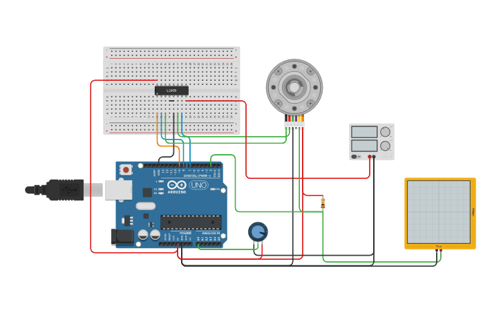 Circuit design Arduino Lenguaje C - Tinkercad