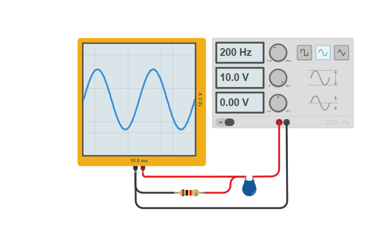 Circuit design Filtre RC Passe haut TSIN-AKT - Tinkercad