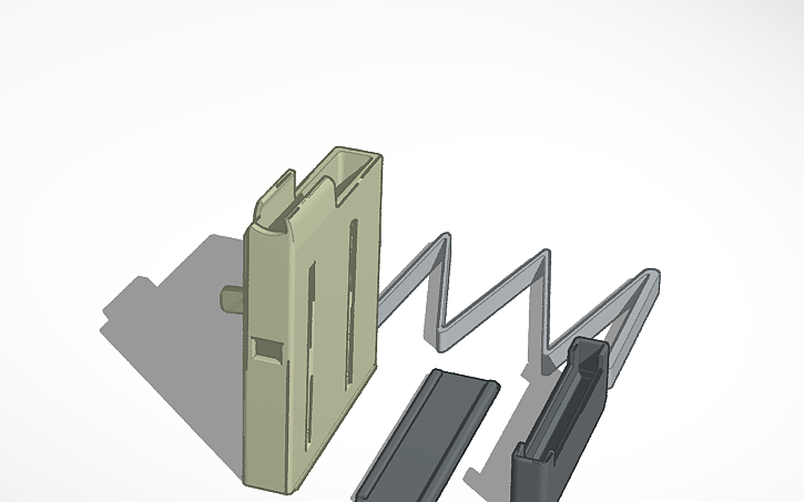 3D design .300 Magnum Magazine - Tinkercad