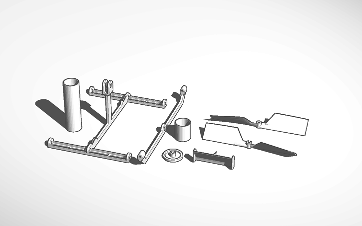 3D design Rubber Band Powered Car | Tinkercad