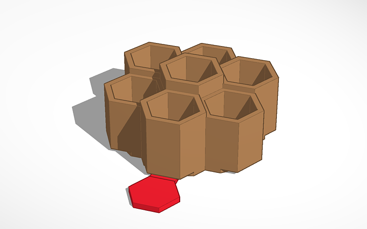 3D design Modular Pencil Holder - Tinkercad