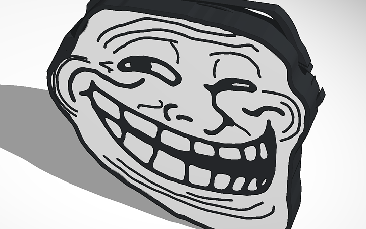 3D design troll face - Tinkercad