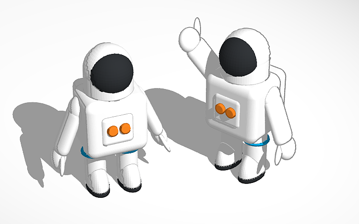 3D design Assignment-6:- Astronaut | Tinkercad