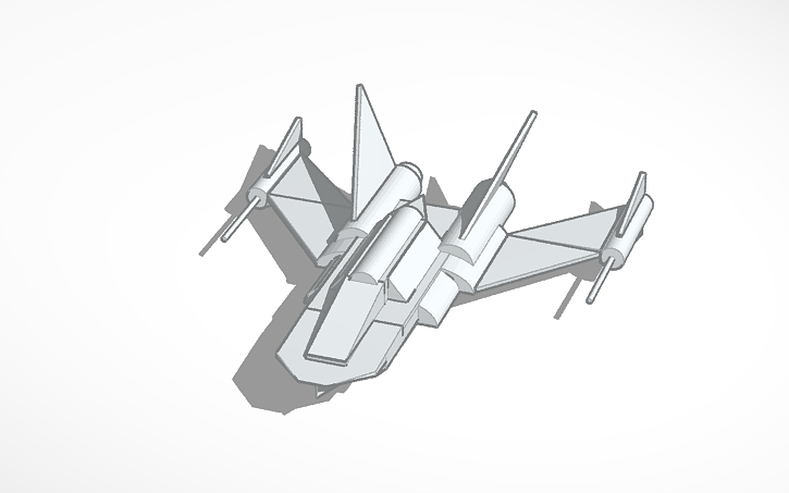 3d Design Space Ship Tinkercad