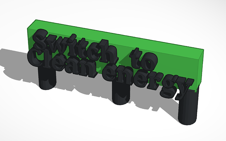 3D design Sign - Tinkercad