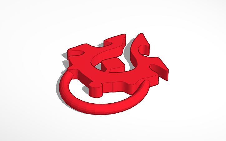 3D design Horde Symbol with Ring | Tinkercad