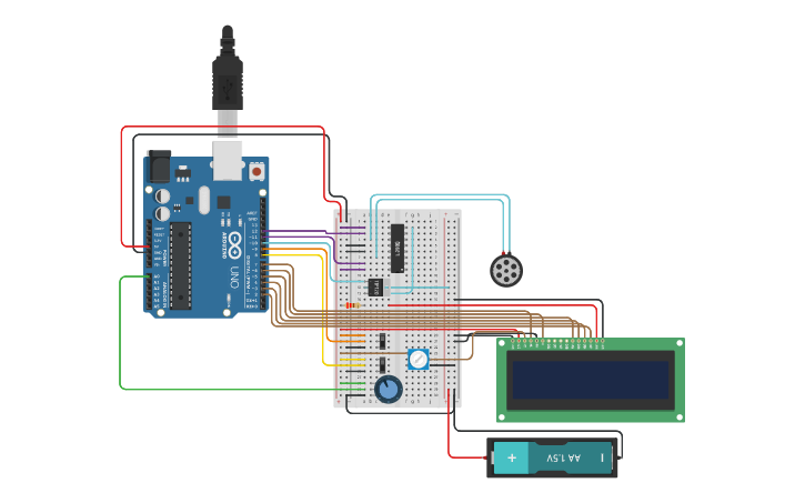 Circuit Design Motor Encoder Tinkercad