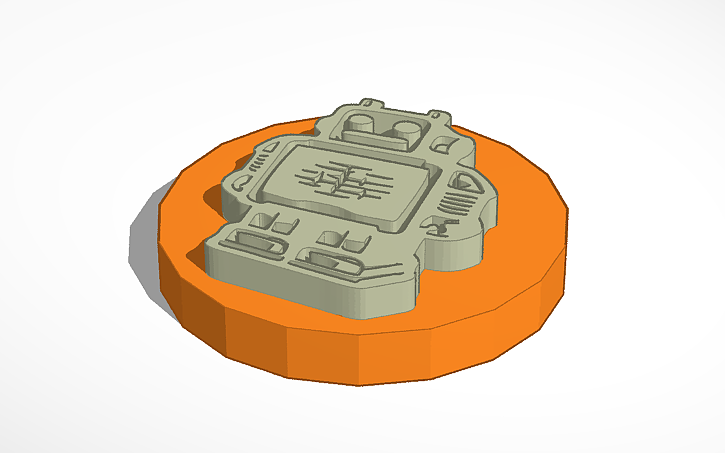 3D design Maker Stamp - Tinkercad