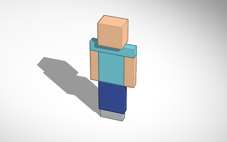 3D design minecraft steve - Tinkercad