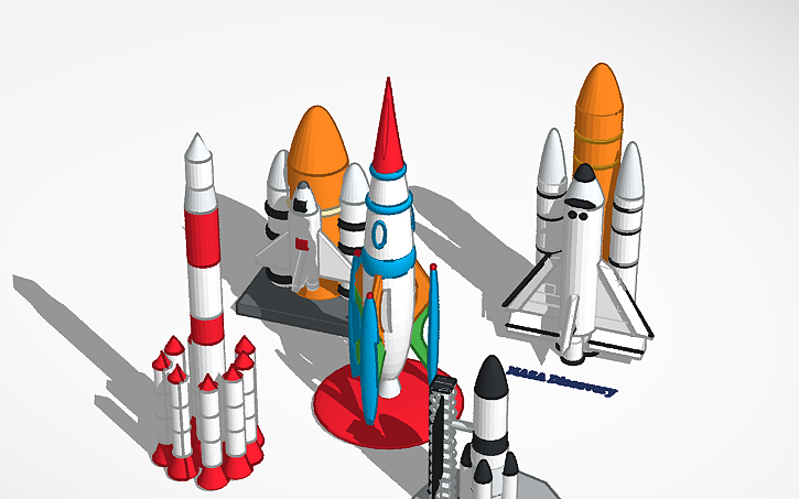 3D design Rockets - Tinkercad