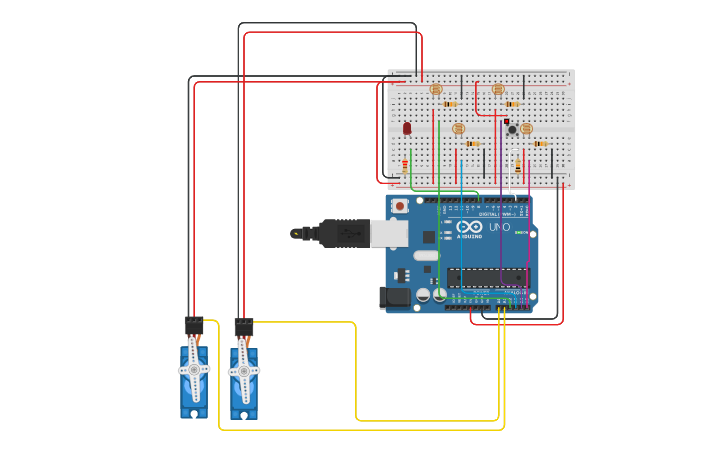 Circuit Design Actuators Design Project Tinkercad