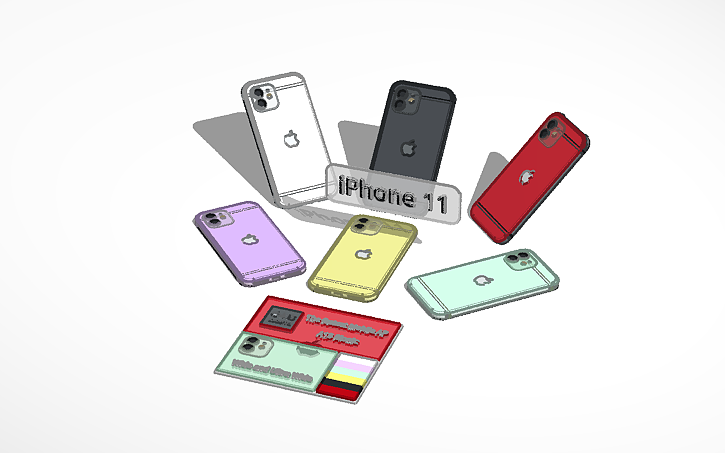 3D design Apple iPhone 11 - Tinkercad