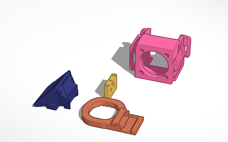 3D design X3 Extruder Cover - Tinkercad