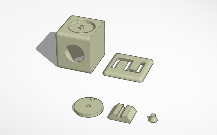 3D design fidget cube - Tinkercad