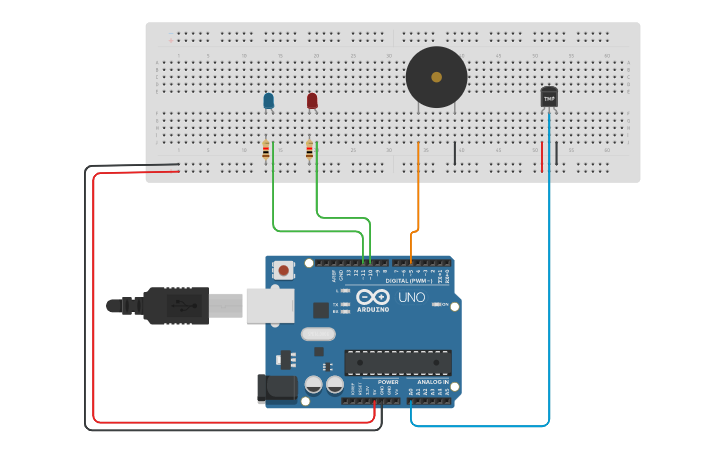 Circuit design Arduino | Tinkercad