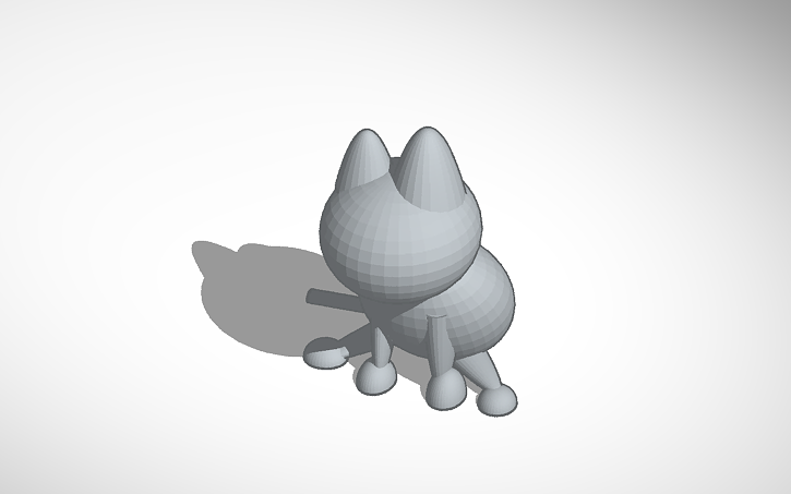 3D design Kitten (she-cat) | Tinkercad