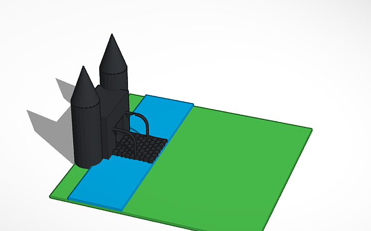 3D design The Black Castle - Tinkercad
