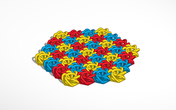 3D design Copy of Copy of Flexible Mesh V4 - Tinkercad