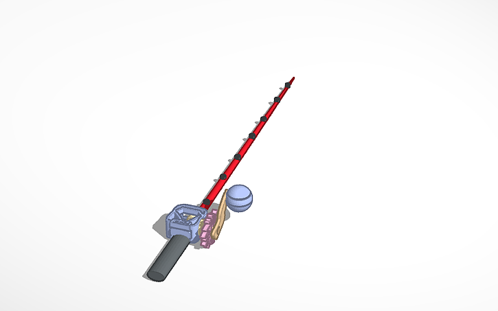 3D design Fishing rod - Tinkercad