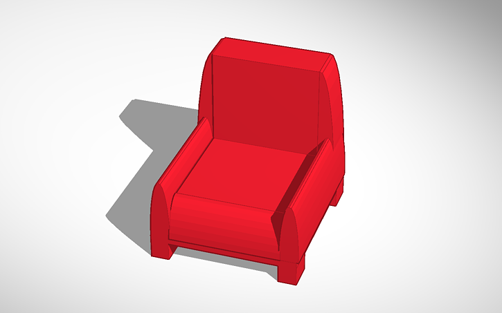 3D design Large seat - Tinkercad