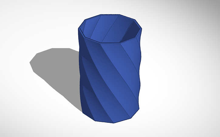 3D design flower vase - Tinkercad