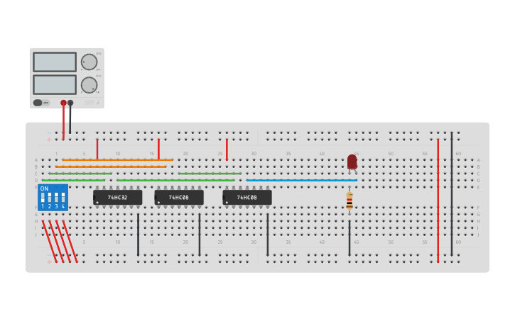 Circuit design Inversor | Tinkercad