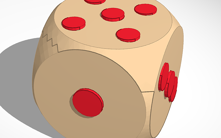 3D design DICE - Tinkercad