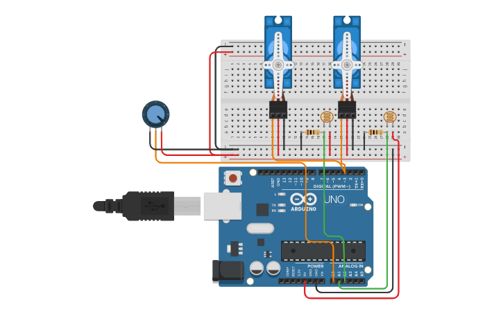 Circuit design Smart Solar Panel | Tinkercad