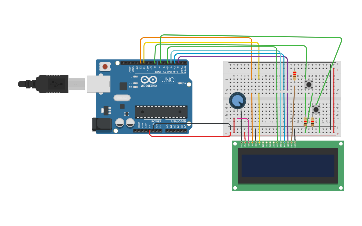 Circuit design Entry-Exit - Tinkercad