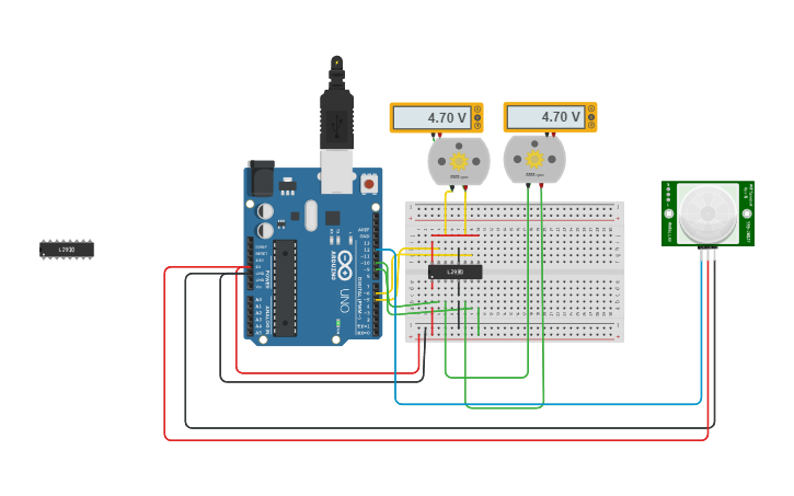 Circuit design Basic Driver Motor Part 3: H-Bridge Control | Tinkercad
