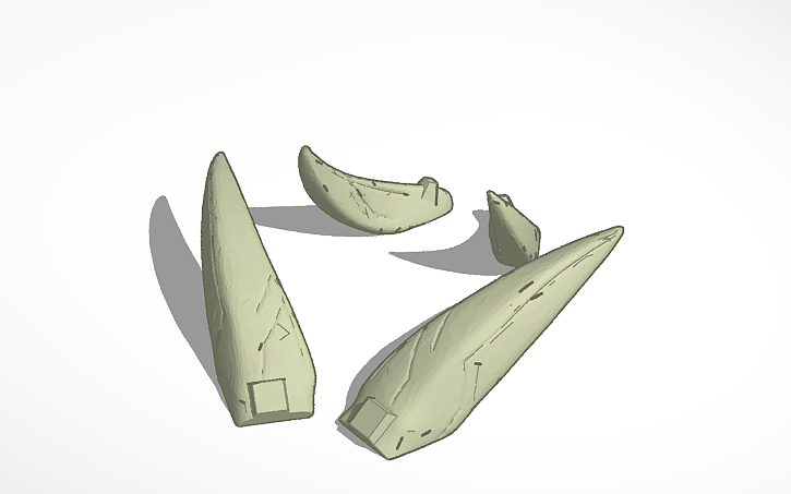 3D design oni teeth - Tinkercad