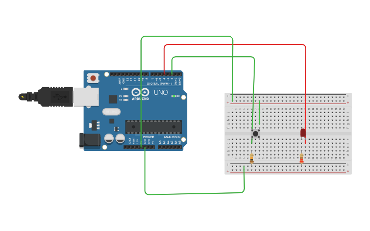 Circuit design PULSANTE - Tinkercad