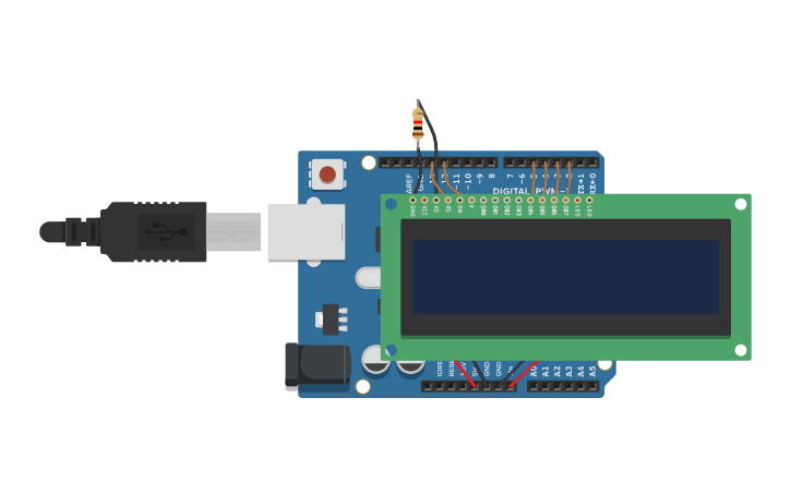 Circuit design Scrolling text display on lCD - Tinkercad Circuit design Scrolling text display on lCD - Tinkercad