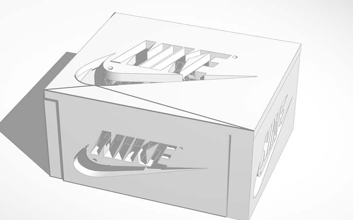 3D design Calderon Ashley NIKE box - Tinkercad