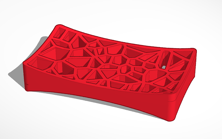 3d Design Voronoi Soap Dish Tinkercad
