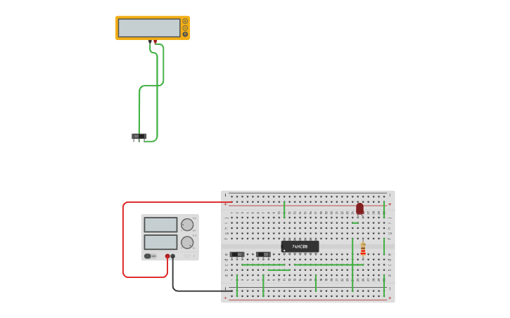 Circuit design logic gate: and - Tinkercad
