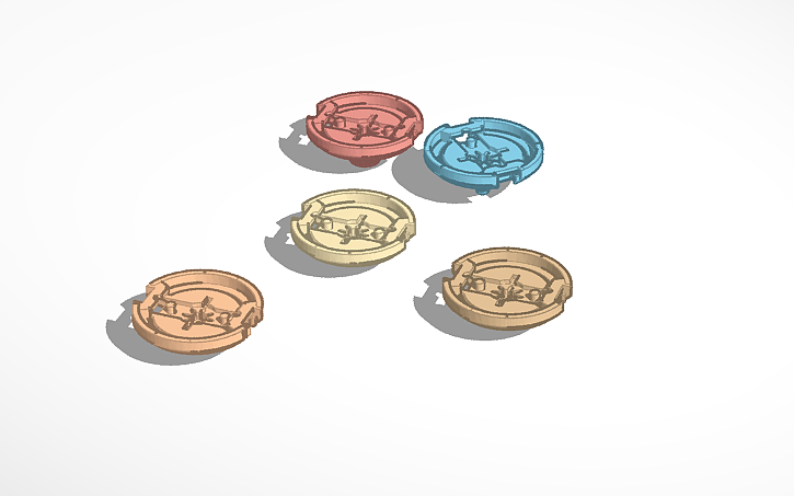 3D design Custom beyblade bases | Tinkercad