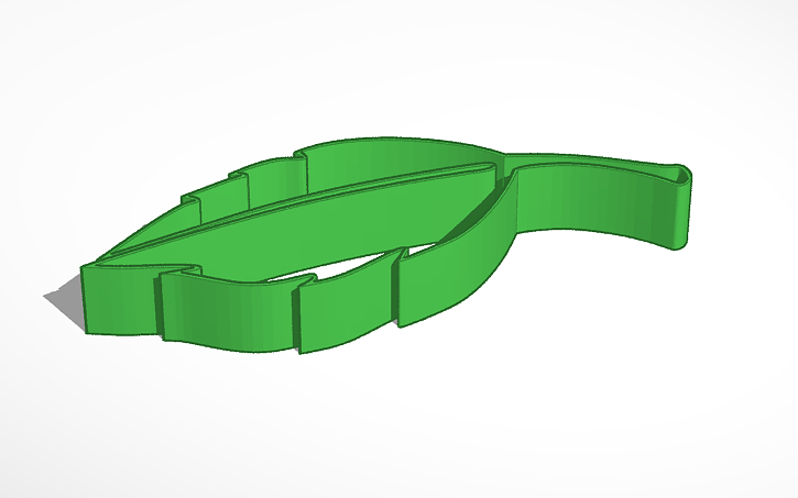3D design leaf 4th - Tinkercad