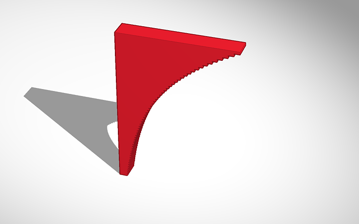 3D design Overhang calibration tool - Tinkercad