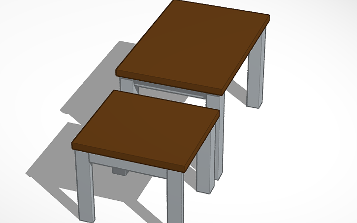 3D design side tables | Tinkercad