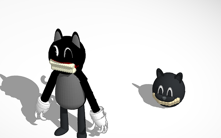 3D design Cartoon Cat - Tinkercad