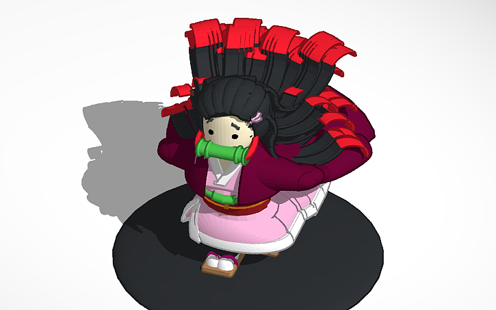 3D design Kawaii Nezuko - Tinkercad